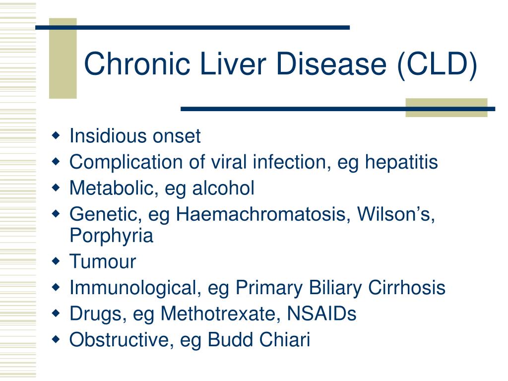 PPT - Chronic Liver Disease (CLD) PowerPoint Presentation, free ...