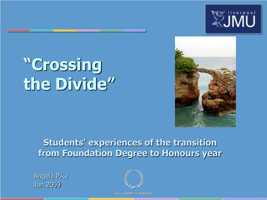PPT - “Crossing the Divide” PowerPoint Presentation, free download - ID ...