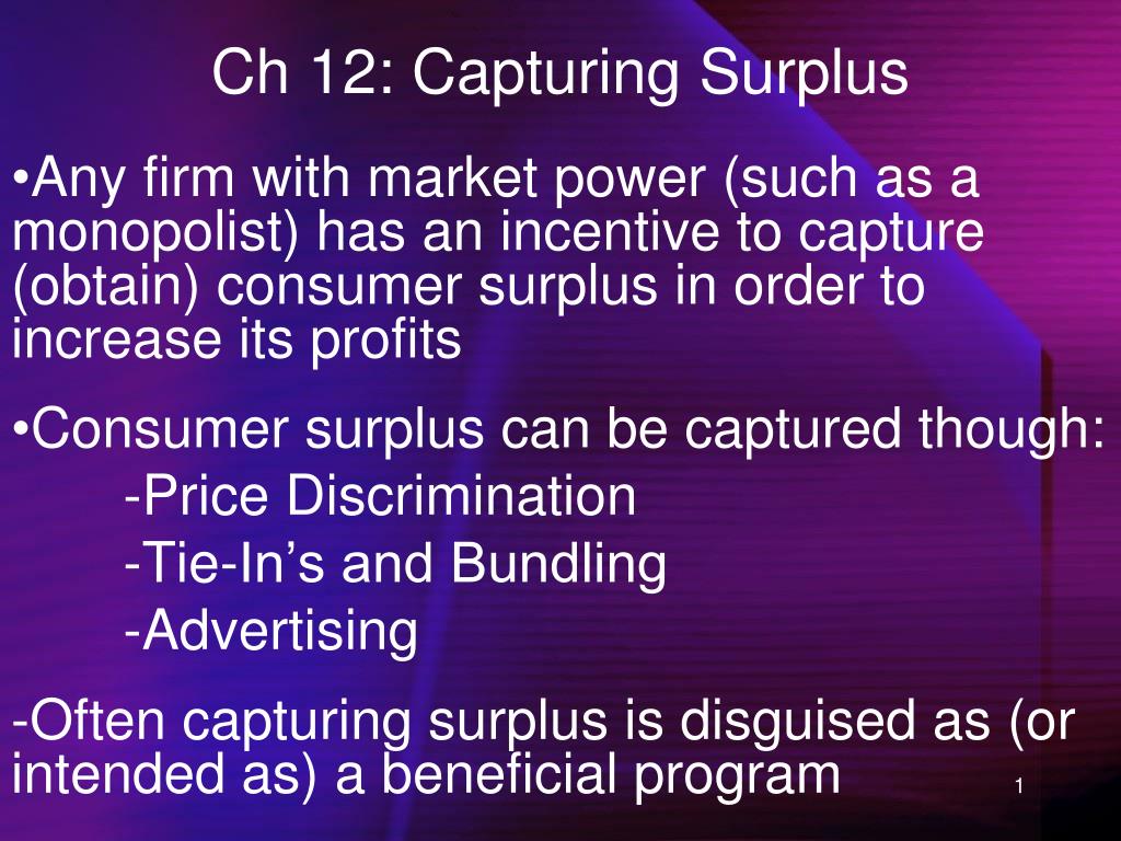 PPT - Ch 12: Capturing Surplus PowerPoint Presentation, free download ...