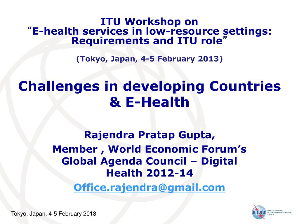PPT - Challenges in developing Countries & E-Health PowerPoint ...