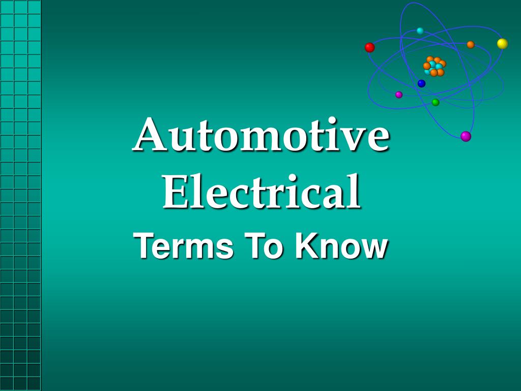 PPT - Automotive Electrical PowerPoint Presentation, free download - ID ...