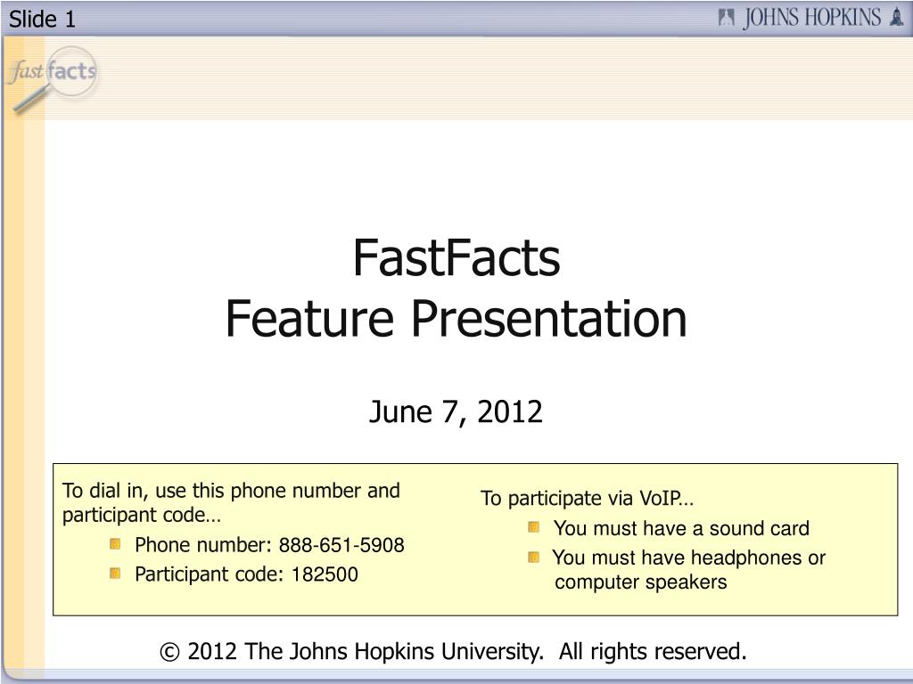PPT - FastFacts Feature Presentation PowerPoint Presentation, free ...