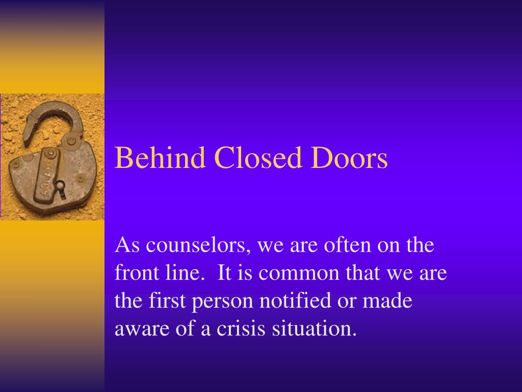 PPT - Behind Closed Doors PowerPoint Presentation, free download - ID ...