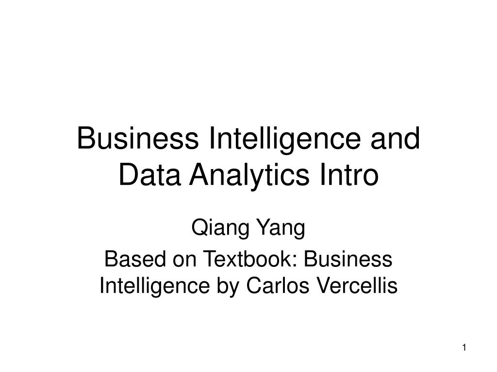 PPT - Business Intelligence and Data Analytics Intro PowerPoint ...