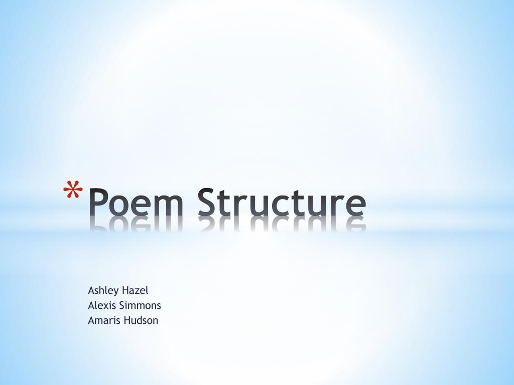 PPT - Poem Structure PowerPoint Presentation, free download - ID:1400957