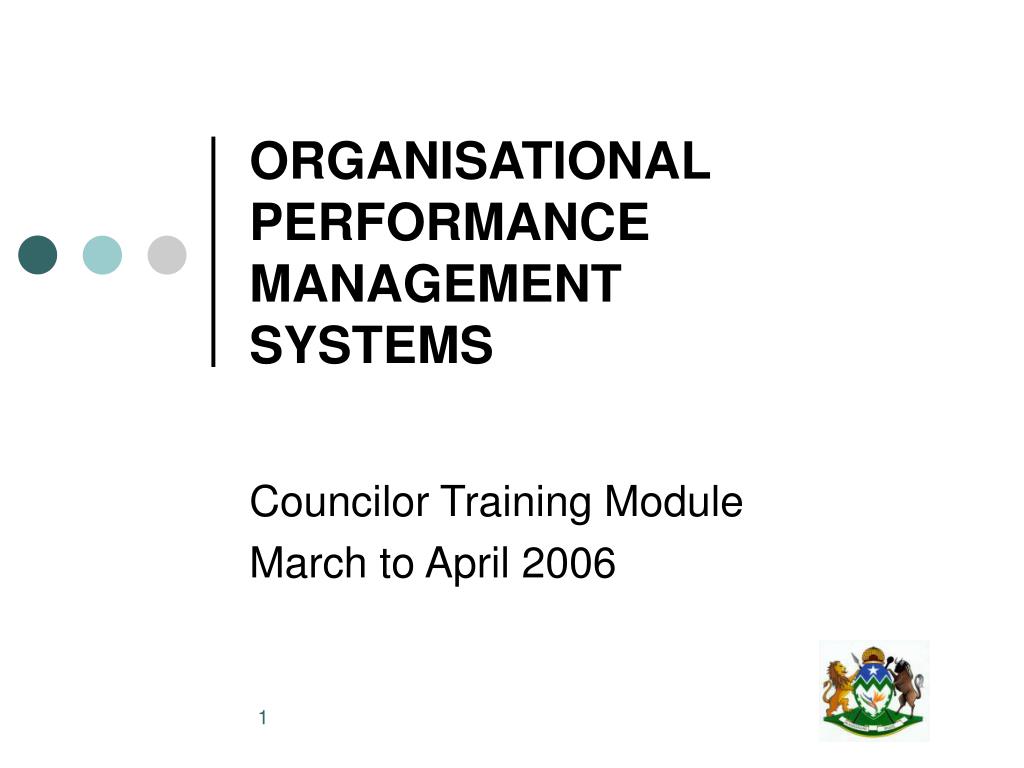 PPT - ORGANISATIONAL PERFORMANCE MANAGEMENT SYSTEMS PowerPoint ...