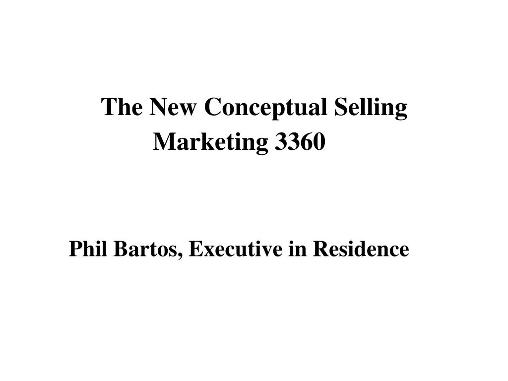PPT - The New Conceptual Selling PowerPoint Presentation, free download ...
