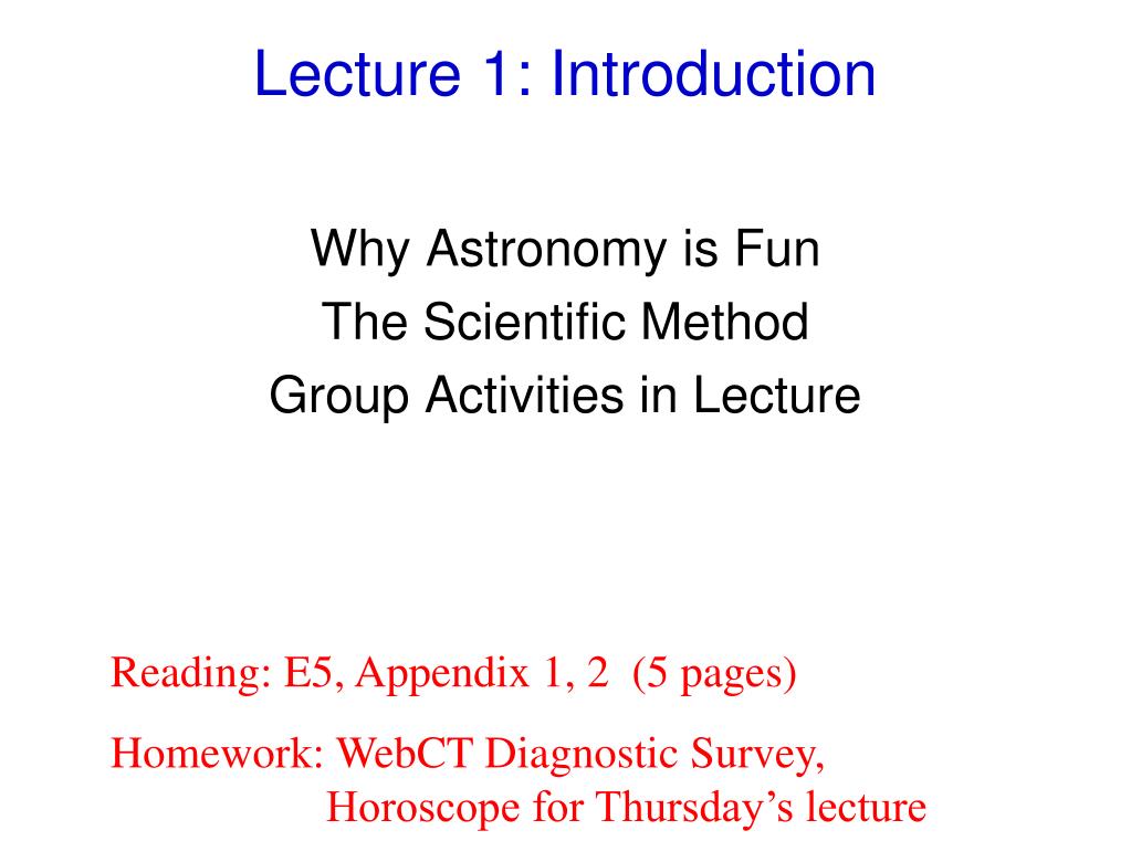 PPT - The Exciting World of Astronomy: Exploring the Scientific Method ...