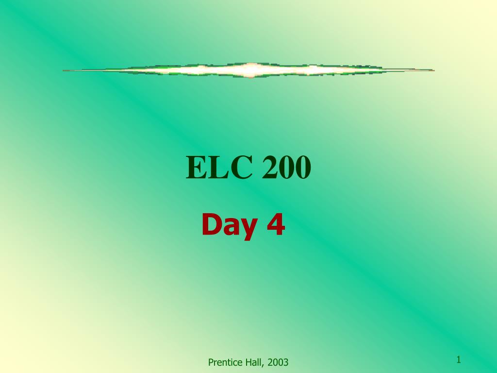 PPT - ELC 200 PowerPoint Presentation, free download - ID:1401267