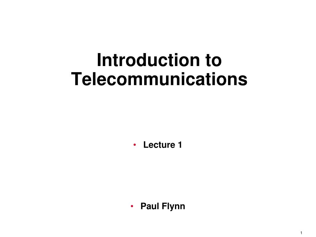 PPT - Introduction to Telecommunications PowerPoint Presentation, free ...