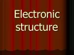 PPT - solid state electronic materials electronic structure and band ...