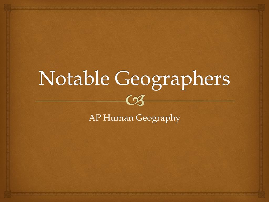 PPT - Notable Geographers PowerPoint Presentation, free download - ID ...