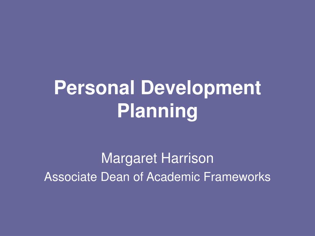 PPT - Personal Development Planning PowerPoint Presentation, free ...