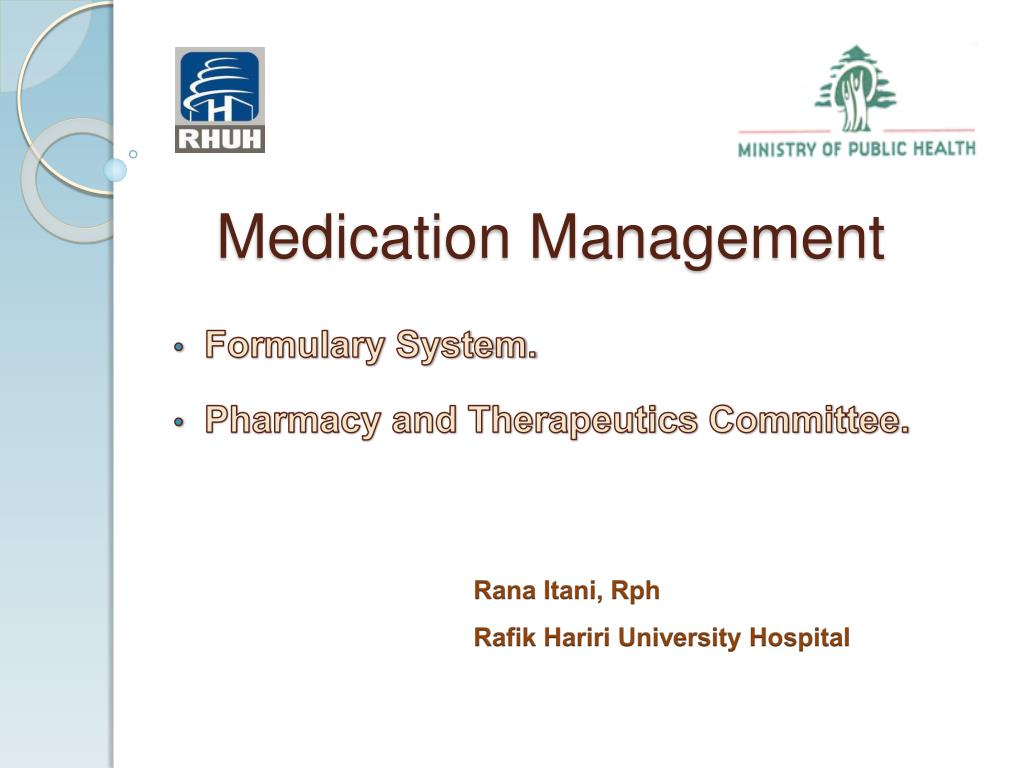 PPT - Medication Management PowerPoint Presentation, free download - ID ...