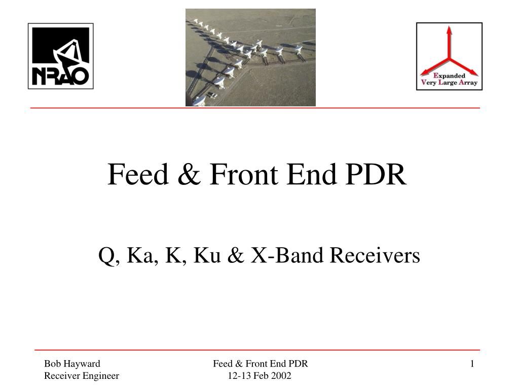 PPT - Feed & Front End PDR PowerPoint Presentation, free download - ID ...