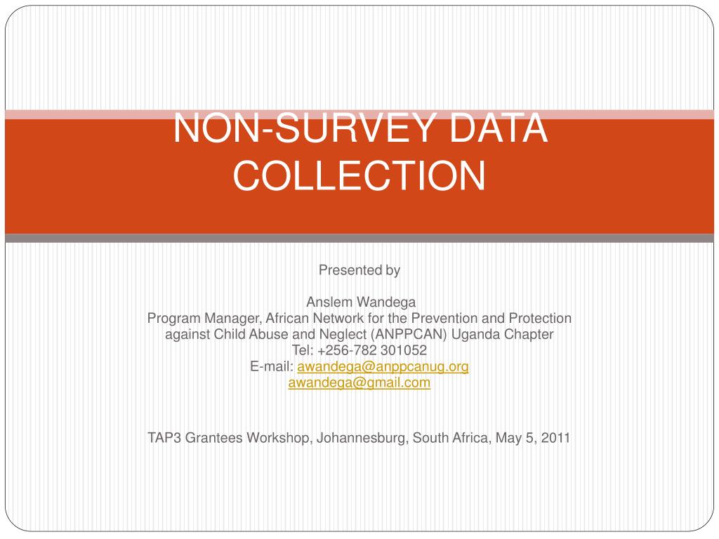 PPT - NON-SURVEY DATA COLLECTION PowerPoint Presentation, free download ...