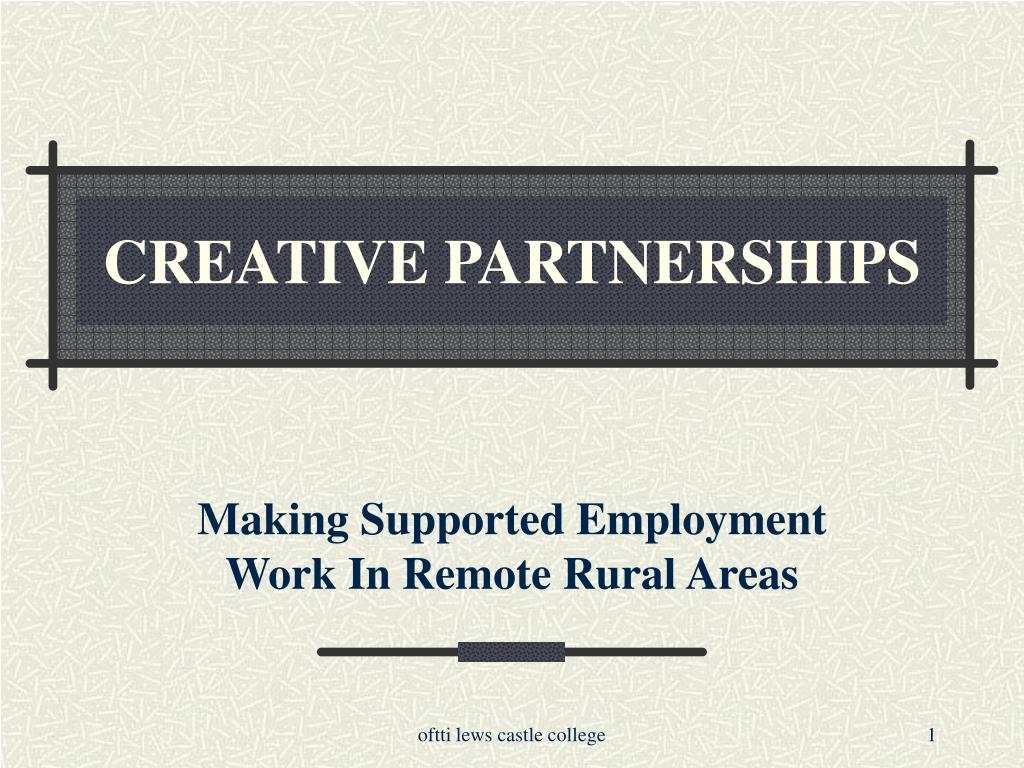 PPT - CREATIVE PARTNERSHIPS PowerPoint Presentation, free download - ID ...