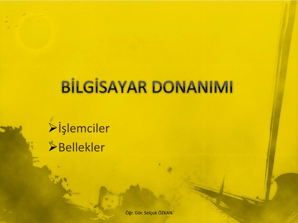 PPT - BİLGİSAYAR DONANIMI PowerPoint Presentation, free download - ID ...