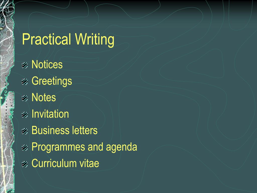 PPT - Practical Writing PowerPoint Presentation, free download - ID:1406225
