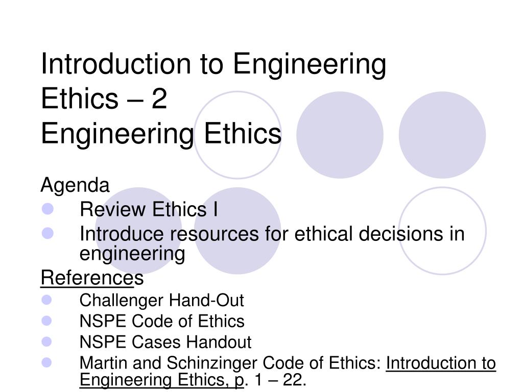 PPT - Introduction to Engineering Ethics – 2 Engineering Ethics ...