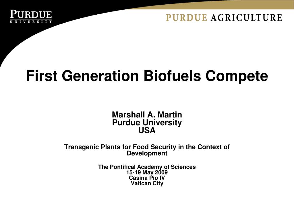 PPT - First Generation Biofuels Compete PowerPoint Presentation, free ...