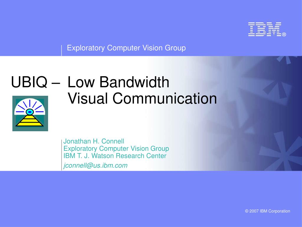 PPT - UBIQ – Low Bandwidth Visual Communication PowerPoint Presentation ...
