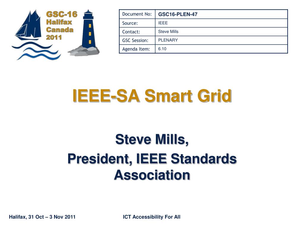 PPT - IEEE-SA Smart Grid PowerPoint Presentation, free download - ID ...