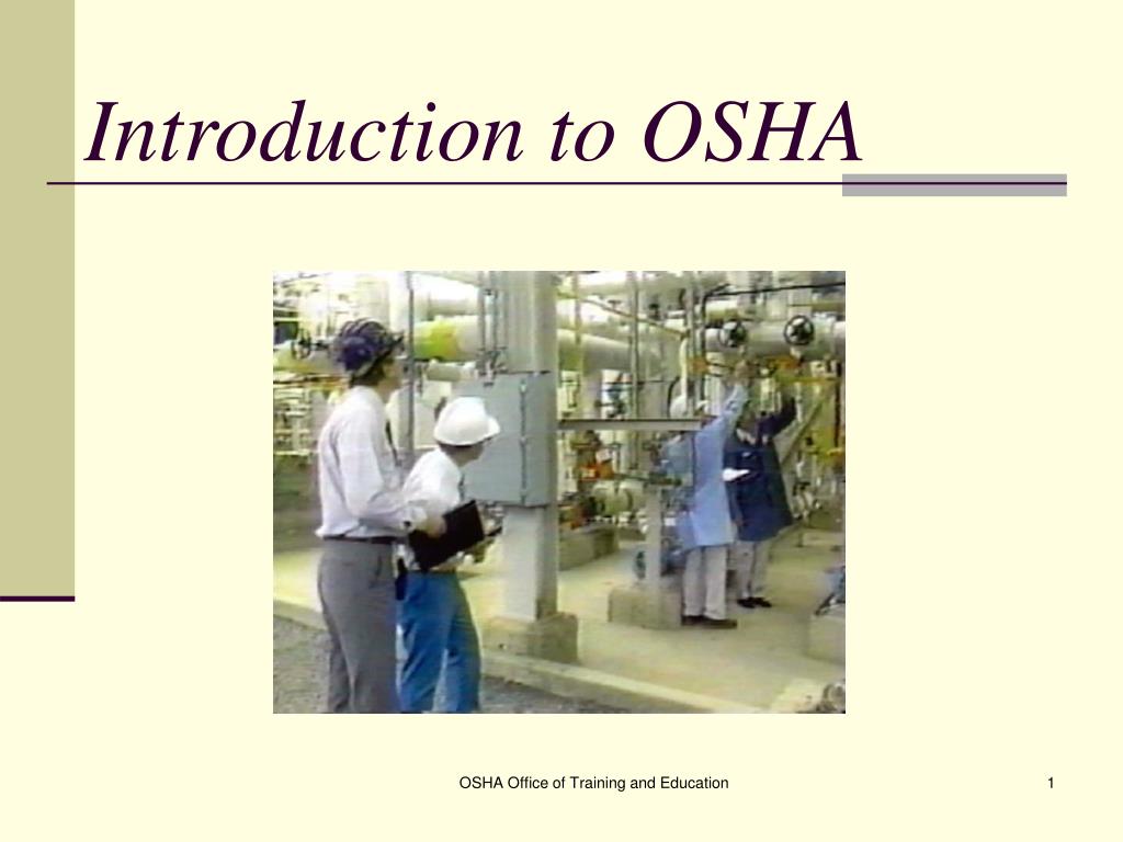 PPT - Introduction to OSHA PowerPoint Presentation, free download - ID ...