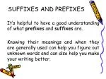 PPT - Prefixes and Suffixes PowerPoint Presentation, free download - ID ...
