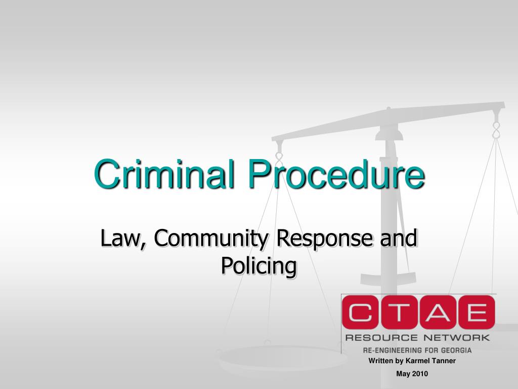 PPT - Criminal Procedure PowerPoint Presentation, free download - ID ...