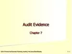 PPT - Audit Evidence PowerPoint Presentation, free download - ID:2625099