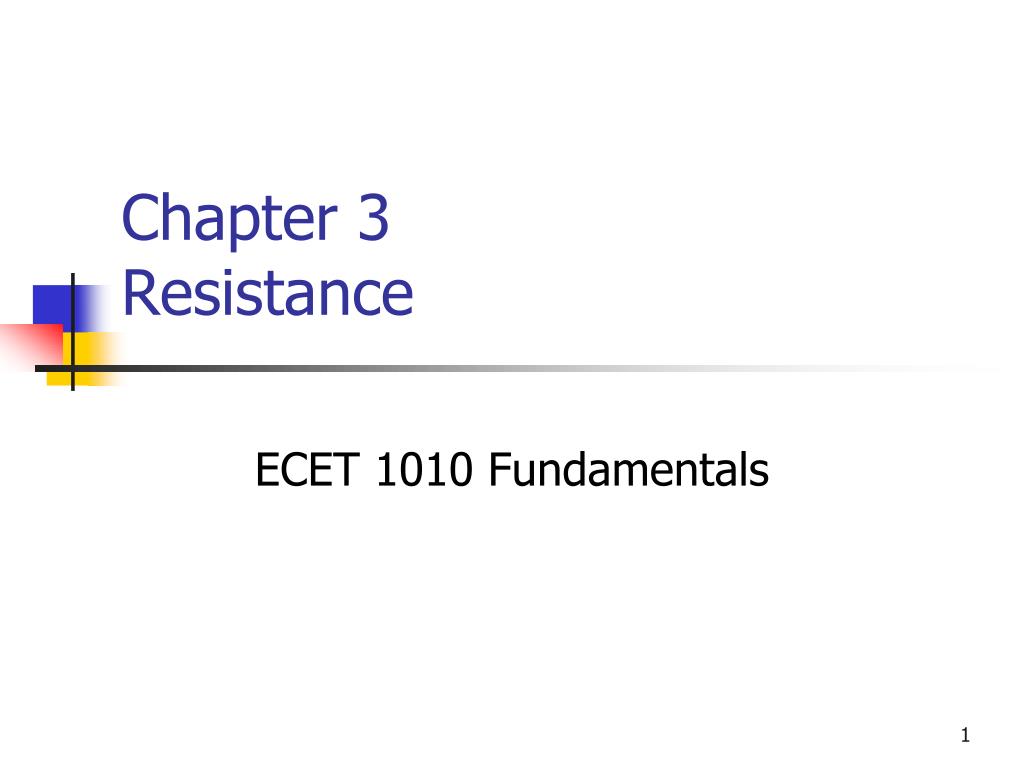 PPT - Chapter 3 Resistance PowerPoint Presentation, free download - ID ...