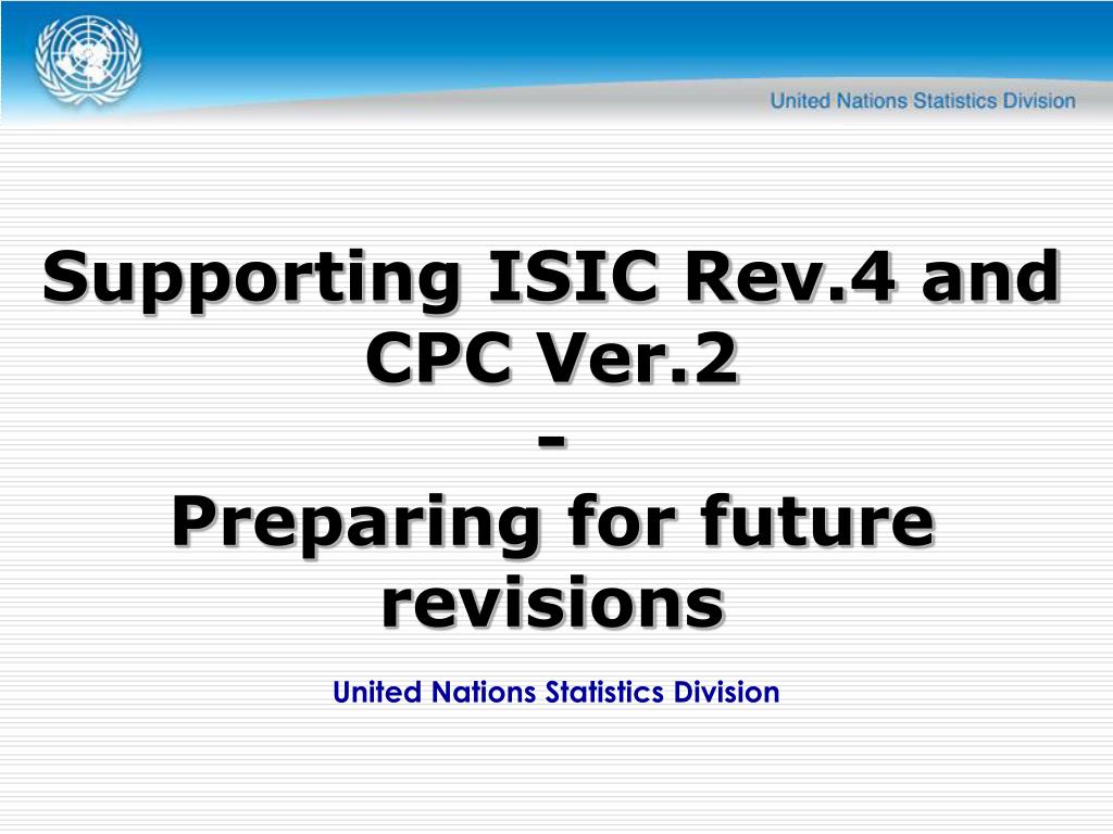 PPT - United Nations Statistics Division PowerPoint Presentation, free ...