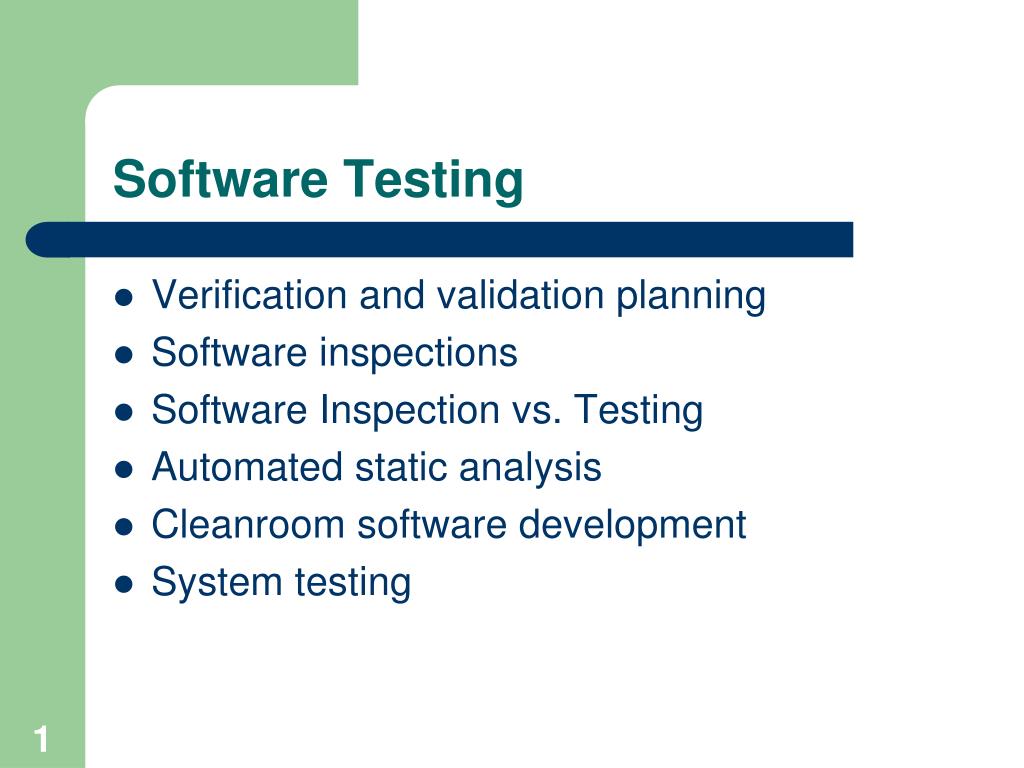 PPT - Software Testing PowerPoint Presentation, free download - ID:1411729
