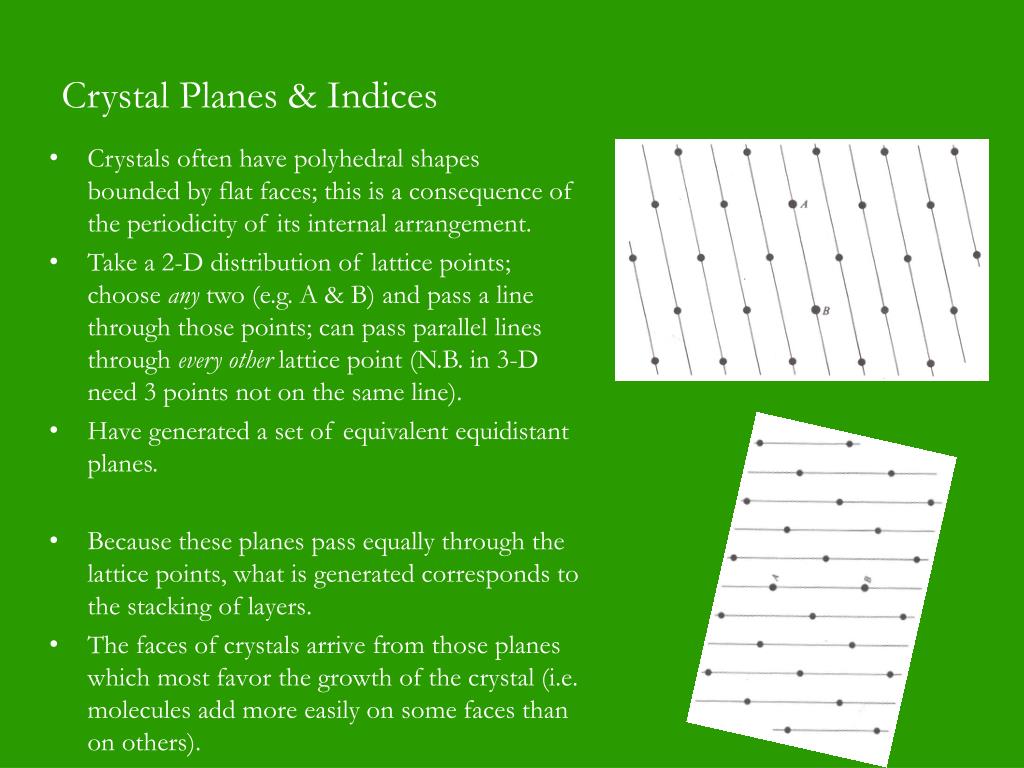 PPT - Crystal Planes & Indices PowerPoint Presentation, free download ...