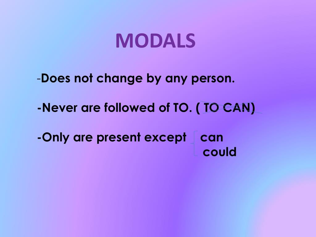 PPT - MODALS PowerPoint Presentation, free download - ID:1413573