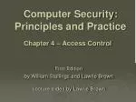 PPT - Computer Security: Principles and Practice PowerPoint ...