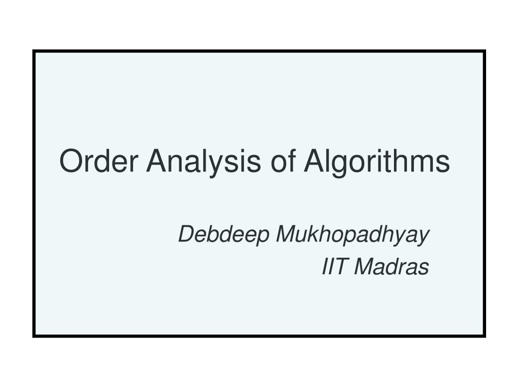 PPT - Analysis of Insertion Sort Algorithm in RAM Model PowerPoint ...