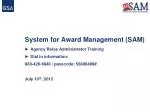 PPT - Award Management PowerPoint Presentation, free download - ID:182496