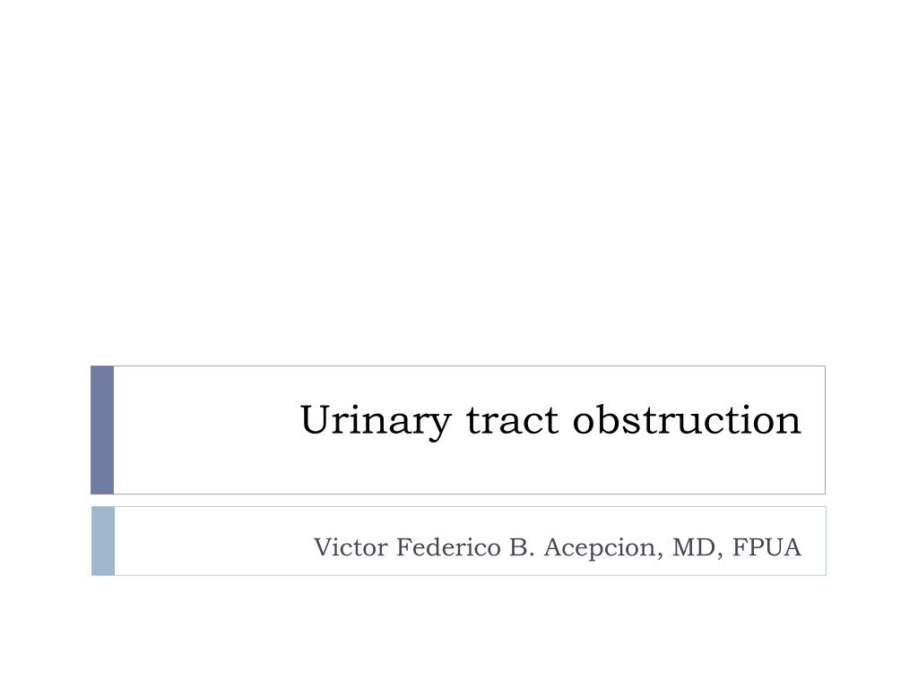 PPT - Urinary tract obstruction PowerPoint Presentation, free download ...