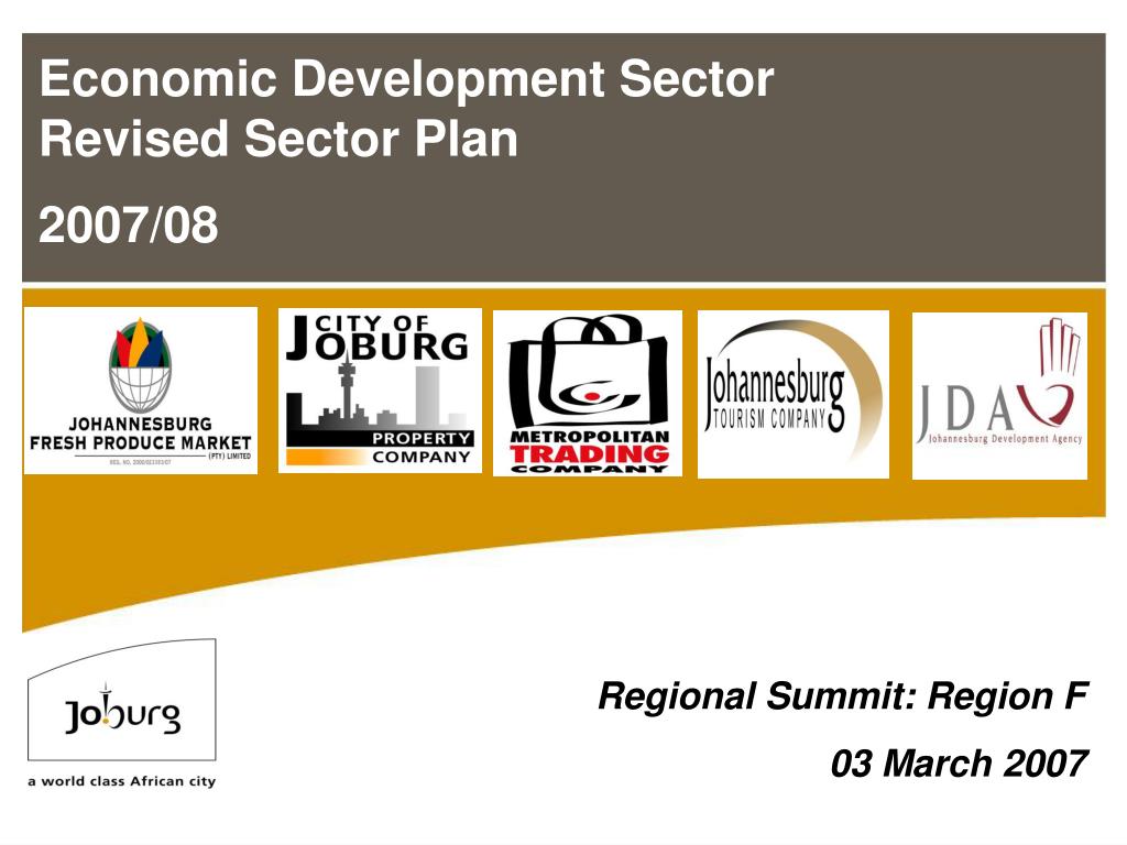 PPT - Sustainable Economic Development Strategy 2007/08 for Regional ...