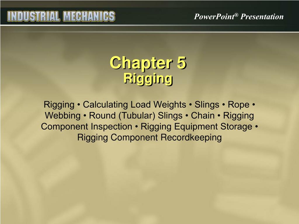 PPT - Chapter 5 Rigging PowerPoint Presentation, free download - ID:1421410