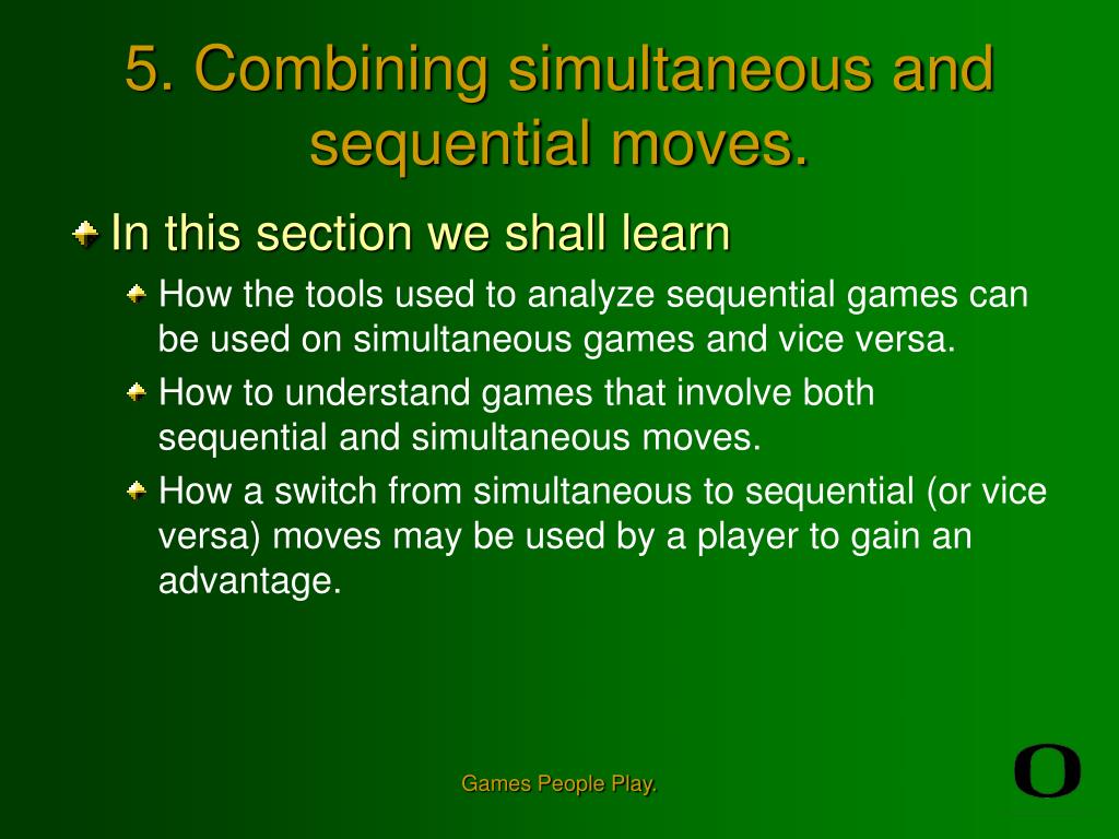 PPT - 5. Combining simultaneous and sequential moves. PowerPoint ...