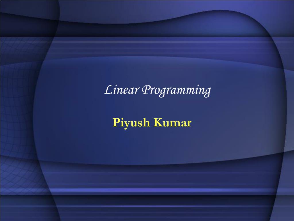 PPT - Linear Programming PowerPoint Presentation, free download - ID ...