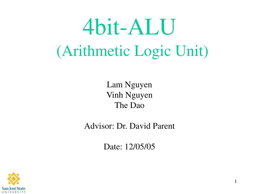 PPT - 4bit-ALU (Arithmetic Logic Unit) PowerPoint Presentation, free ...