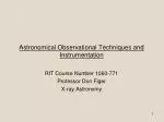 PPT - Astronomical Observational Techniques and Instrumentation ...