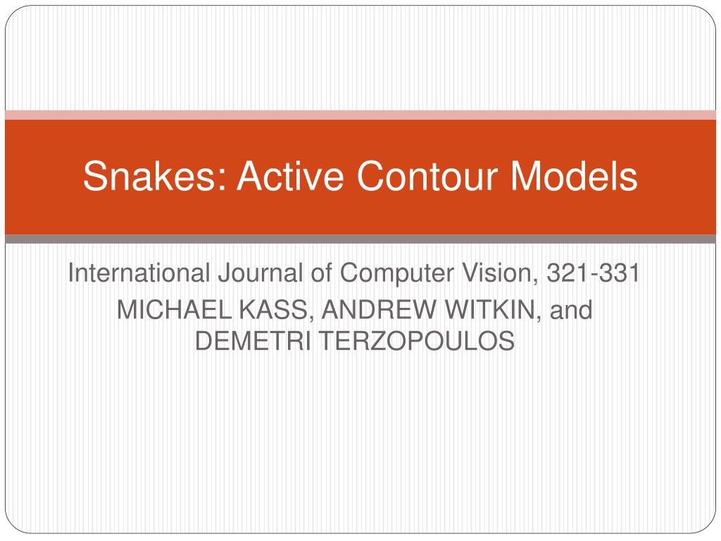 PPT - Snakes: Active Contour Models PowerPoint Presentation, free ...