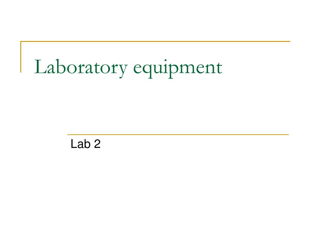 PPT - Laboratory equipment PowerPoint Presentation, free download - ID ...