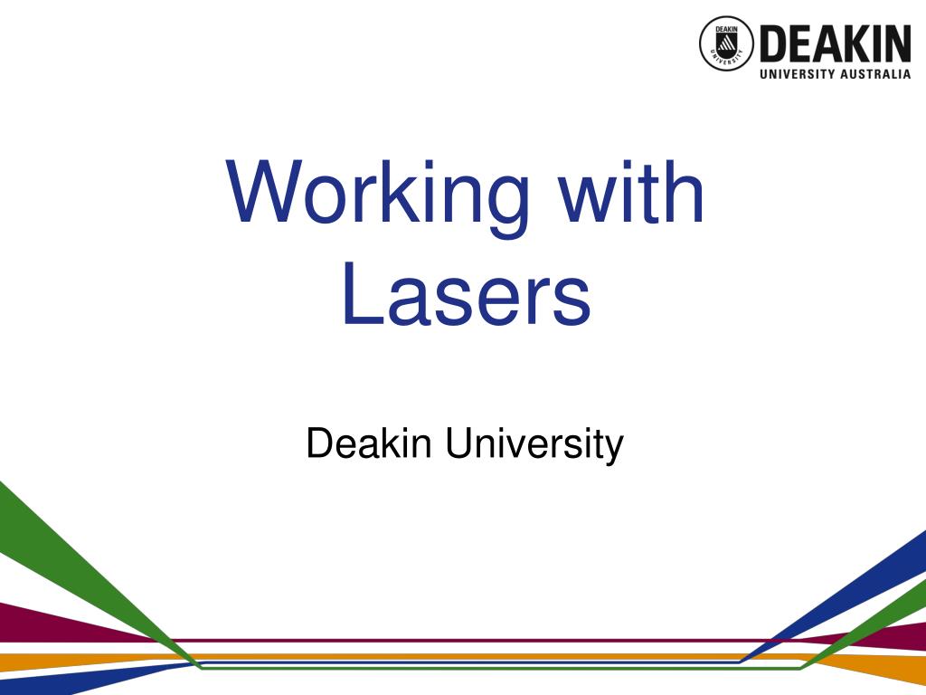 PPT - Working with Lasers PowerPoint Presentation, free download - ID ...