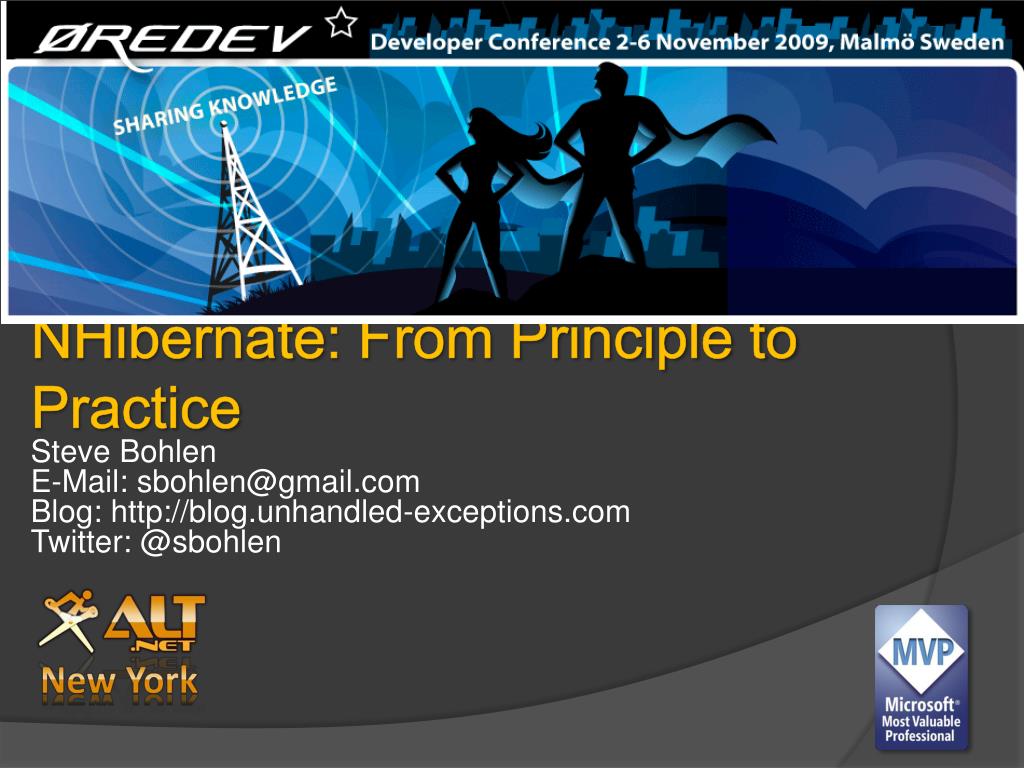 PPT - NHibernate : From Principle to Practice PowerPoint Presentation ...